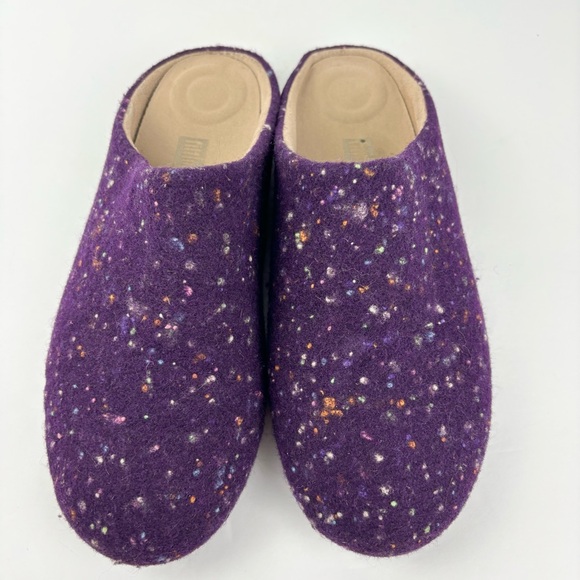 Fitflop | Shoes | Fit Flop Shuv Purple Variegated Felted Clog | Poshmark